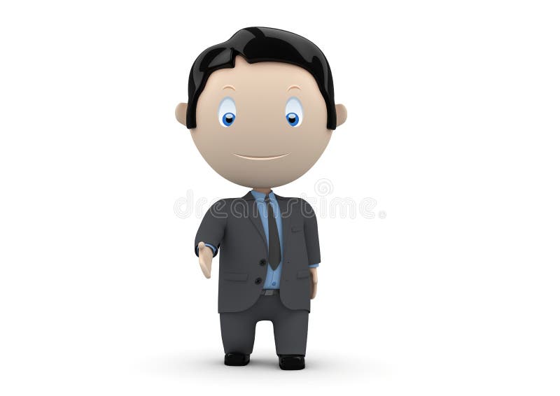 Welcome! Social 3D Characters Stock Illustration - Illustration of ...