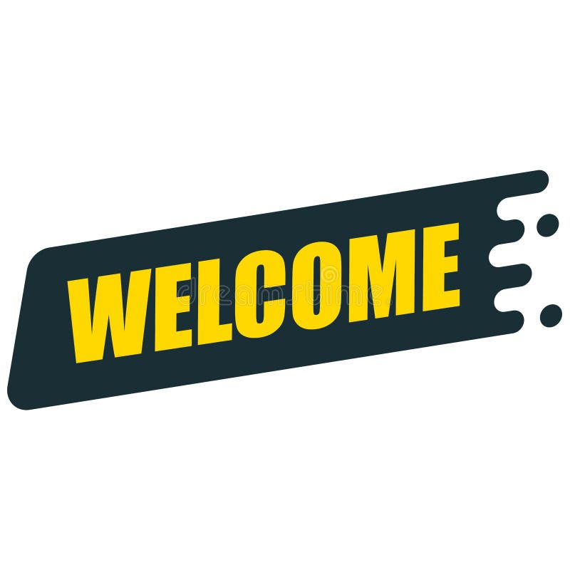 Welcome, Speech Bubble. Banner, Speech Bubble with Text Welcome. Stock ...