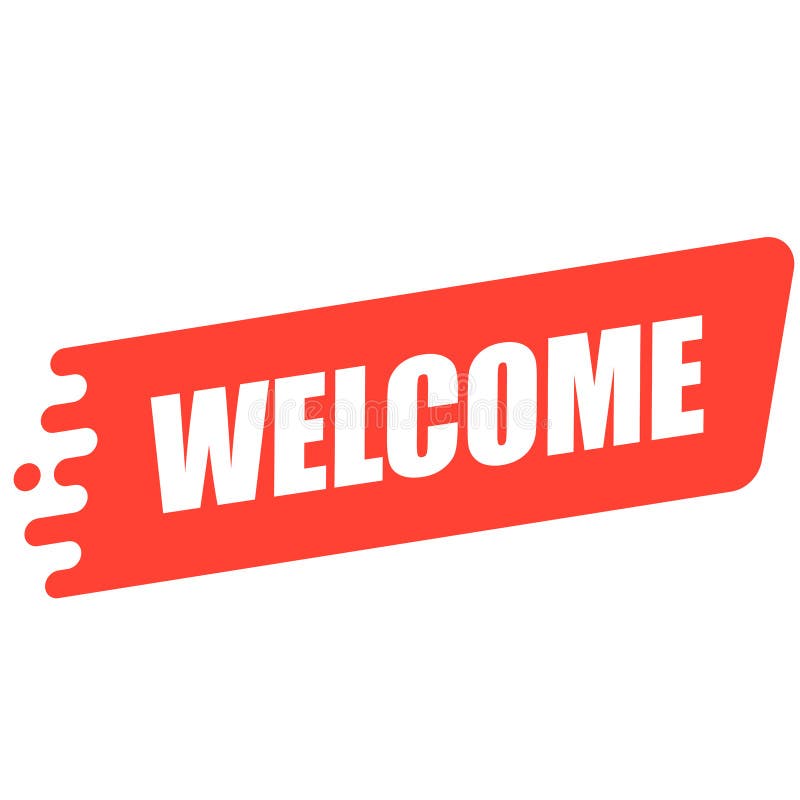 Welcome, Speech Bubble. Banner, Speech Bubble with Text Welcome. Stock ...