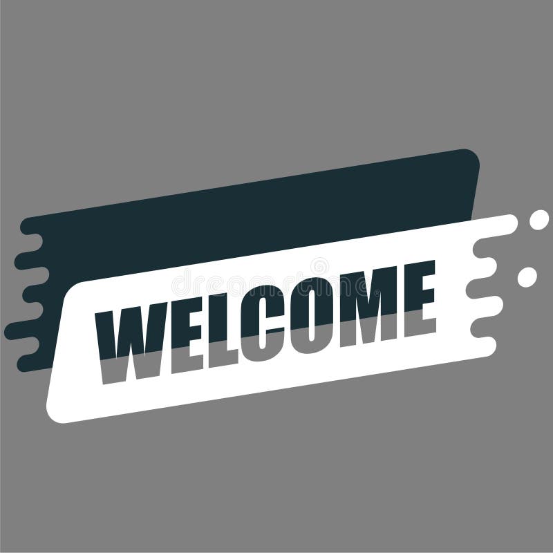 Welcome, Speech Bubble. Banner, Speech Bubble with Text Welcome. Stock ...