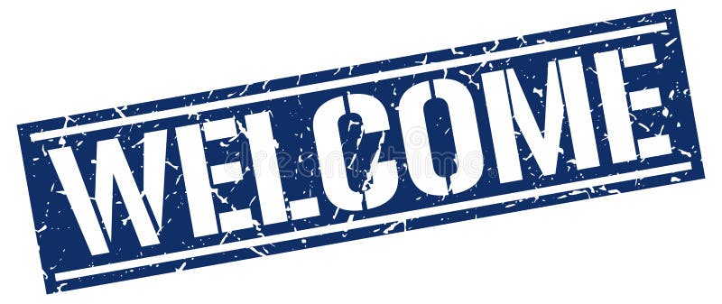 WELCOME Square Letter Collage Stock Illustration - Illustration of ...