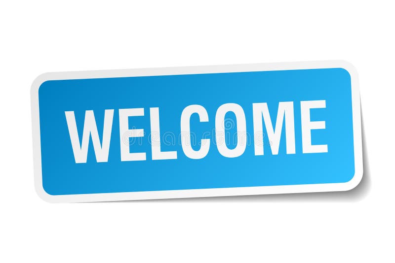 Welcome sticker stock vector. Illustration of sign, bargain - 121946199