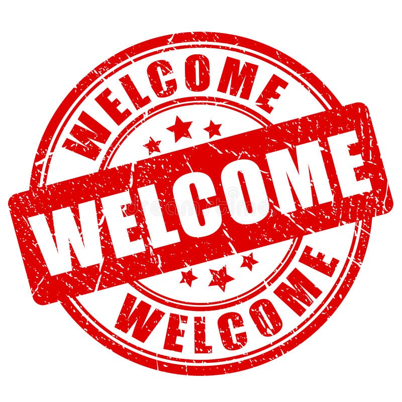 Welcome stamp stock vector. Illustration of icons, isolated - 135631890