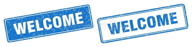 WELCOME Square Letter Collage Stock Illustration - Illustration of ...