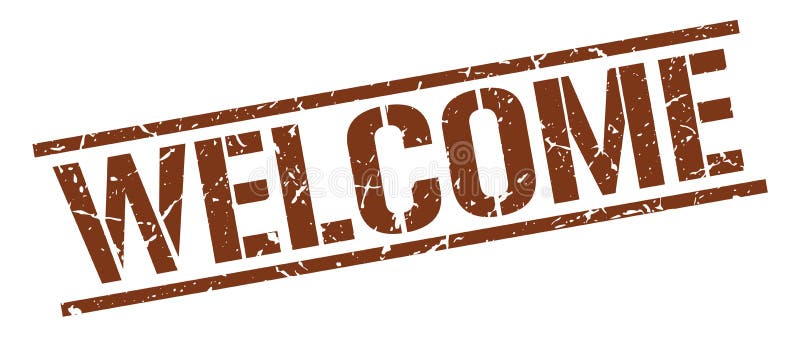 WELCOME Square Letter Collage Stock Illustration - Illustration of ...