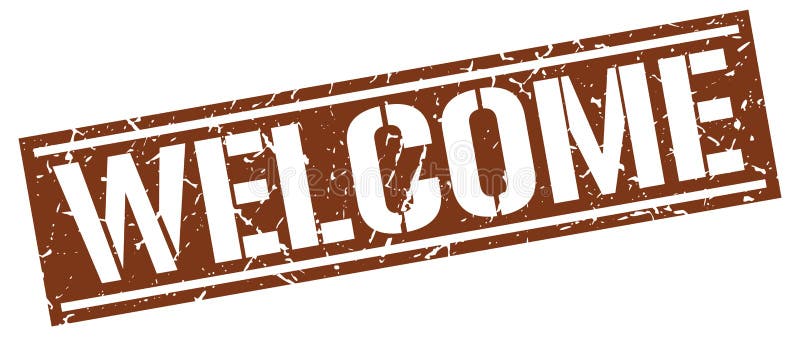 WELCOME Square Letter Collage Stock Illustration - Illustration of ...