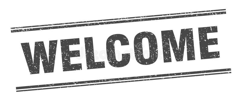 Welcome Stamp. Welcome Square Grunge Sign Stock Vector - Illustration ...