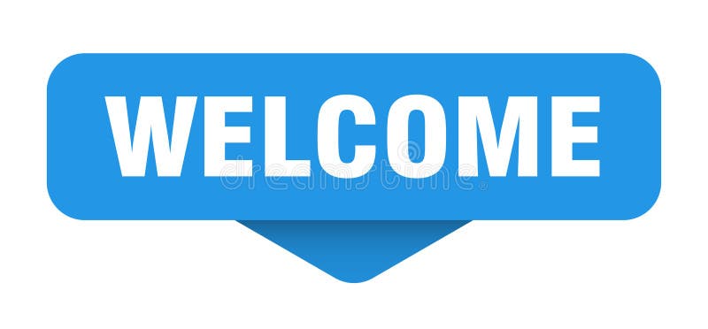 Welcome Sticker in Retro Style Stock Vector - Illustration of halftone ...