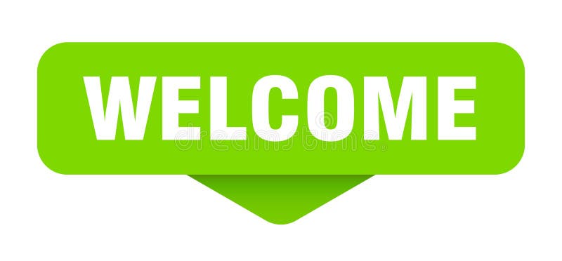 Welcome Sticker in Retro Style Stock Vector - Illustration of halftone ...