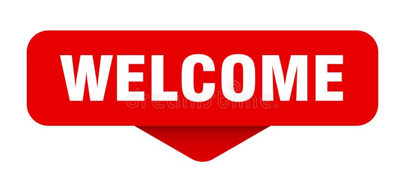 Welcome Sticker. Welcome Sign on Transparent Background Stock Vector ...