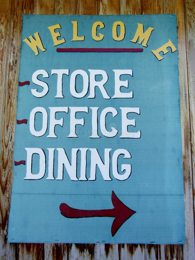 Welcome Store Office Dining Sign Stock Photo - Image of holiday ...