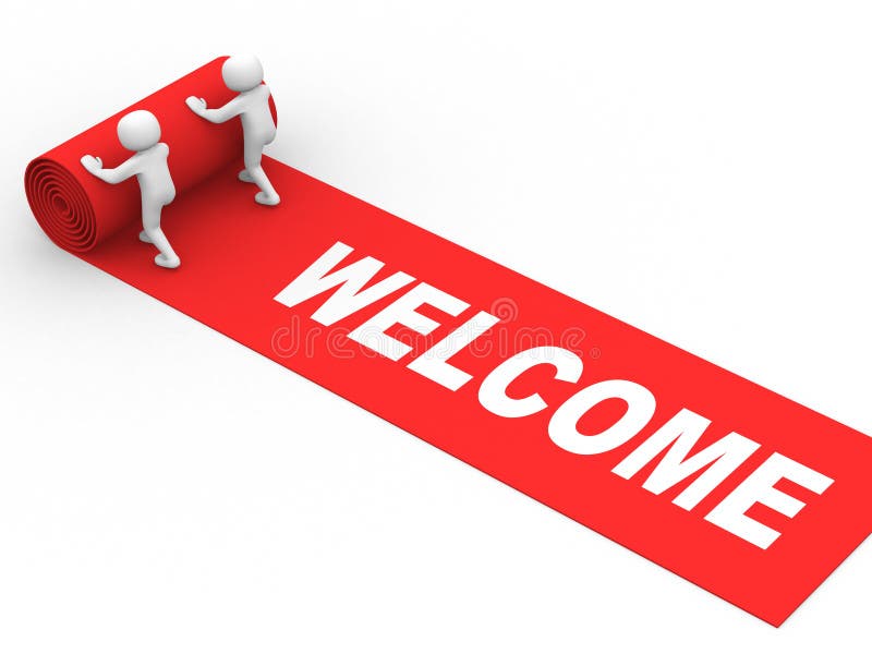 Welcome Success stock illustration. Illustration of unrolling - 3595357