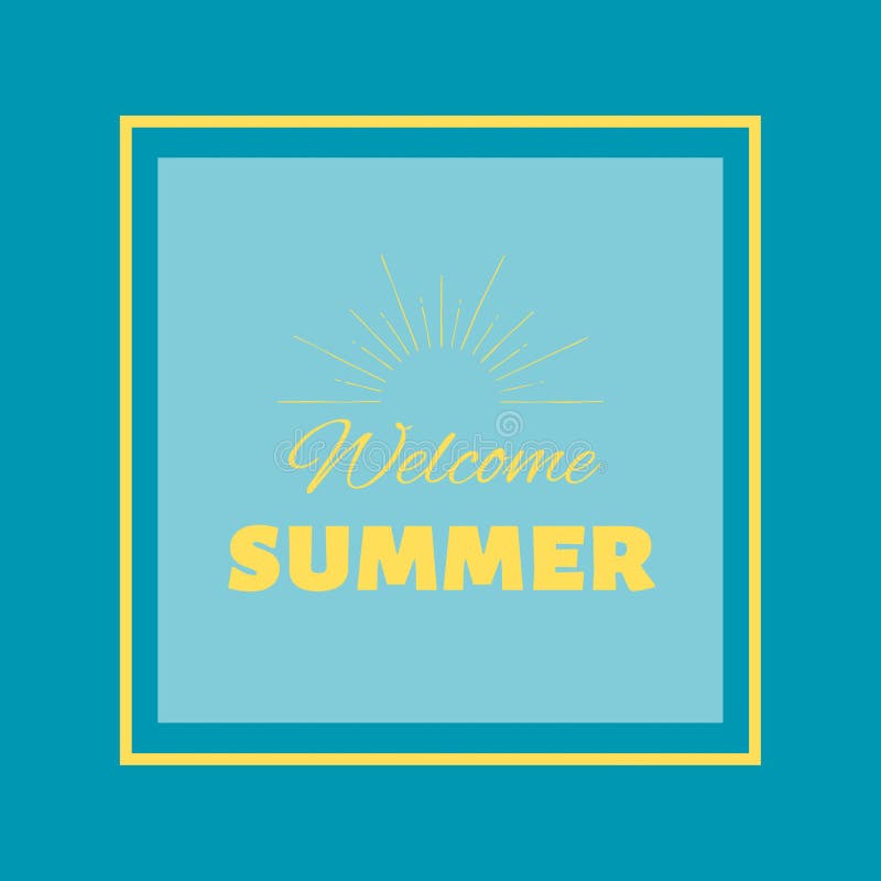 Summer Welcome Signage Stock Illustrations – 209 Summer Welcome Signage ...
