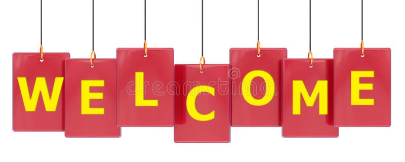Banner welcome back stock illustration. Illustration of paper - 111708005