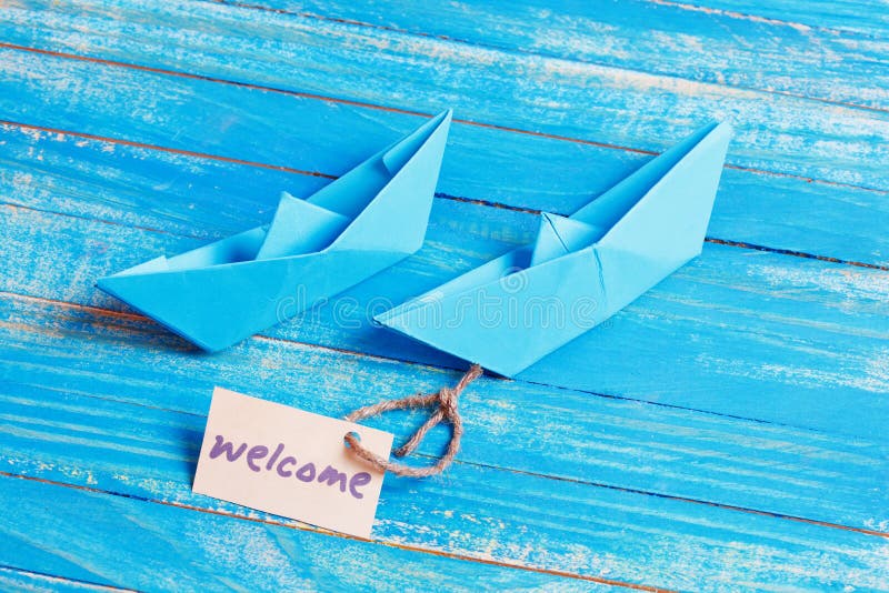 Welcome with Boats stock photo. Image of nautical, connection - 38948282
