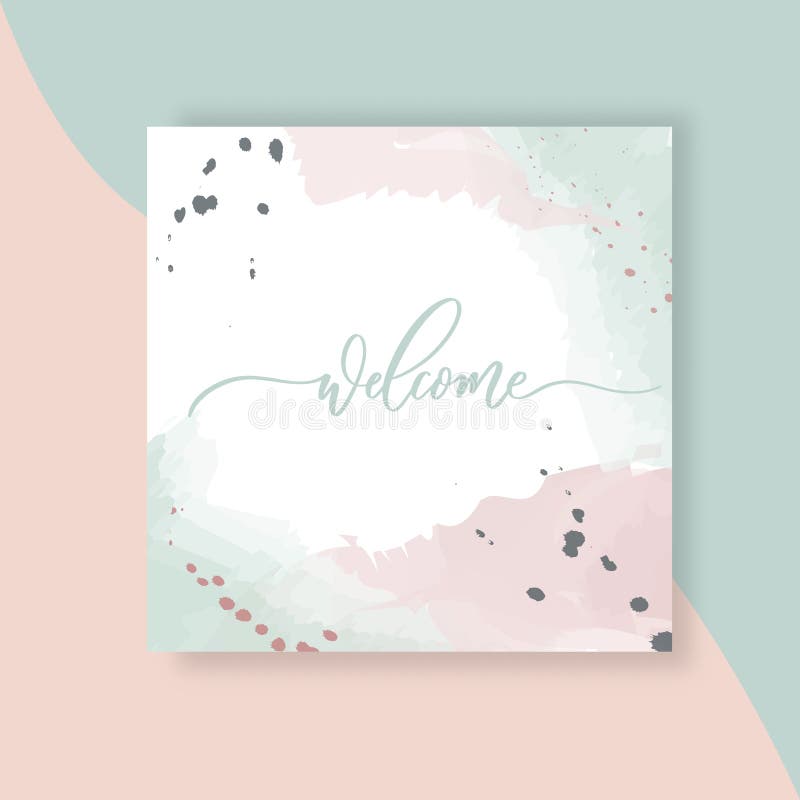 Welcome. Template for Wedding Invitation Stock Illustration ...
