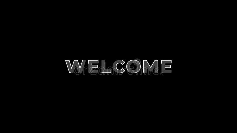 Welcome Text Animated. Text Opening Video Stock Video - Video of trim ...