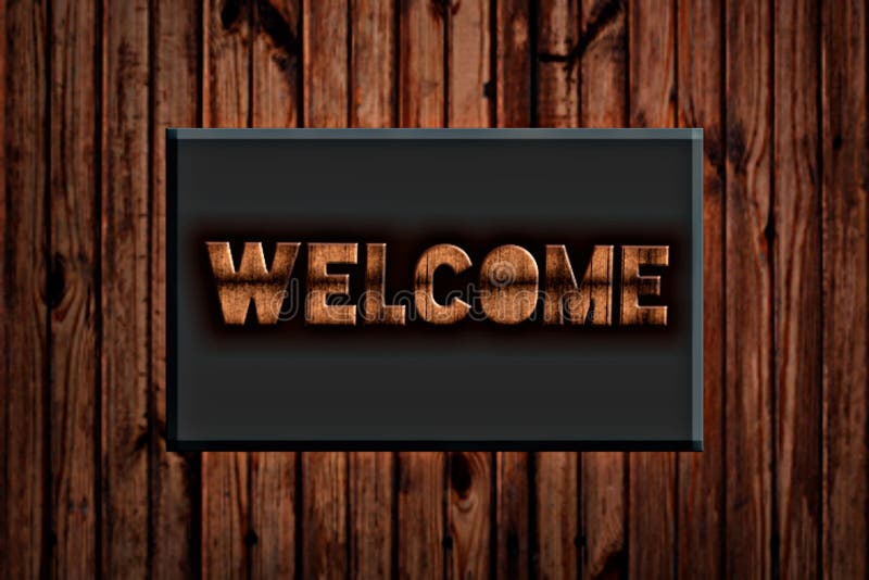 Welcome Text Background Design Stock Illustration - Illustration of ...