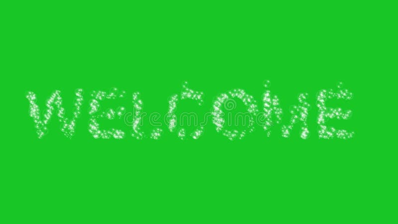 Welcome Text Green Screen Video Stock Footage - Video of striking ...