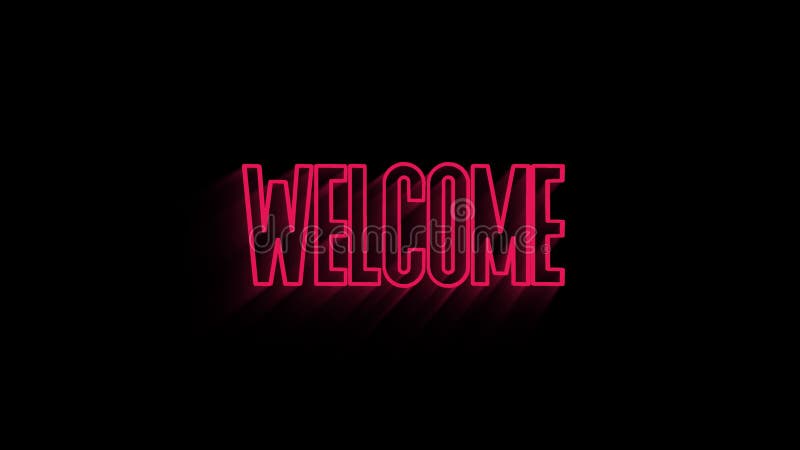 Welcome Text Chroma Key Animation Stock Video - Video of letter, symbol ...