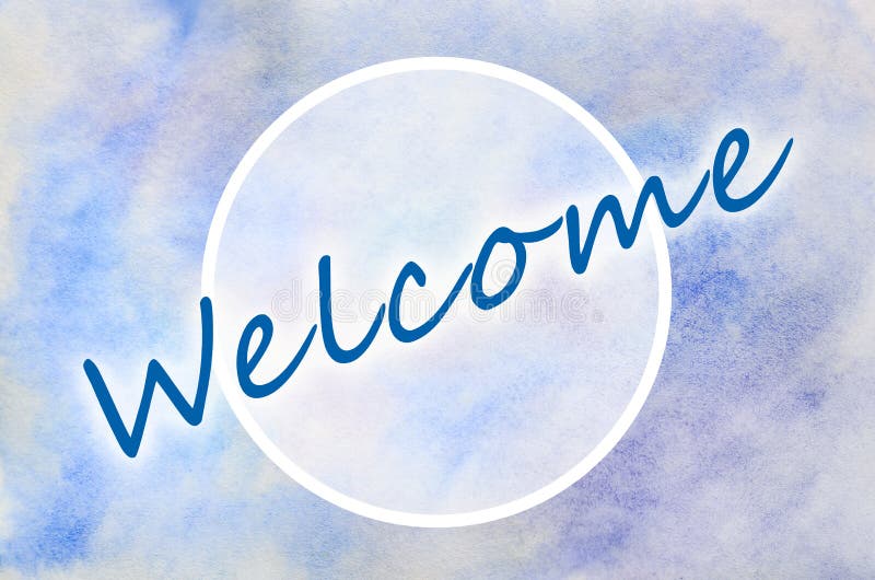 Welcome. the Text is Depicted in an Illustration in the Form of a ...