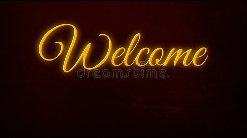 Welcome Text Effect Green Screen Background Stock Video - Video of ...
