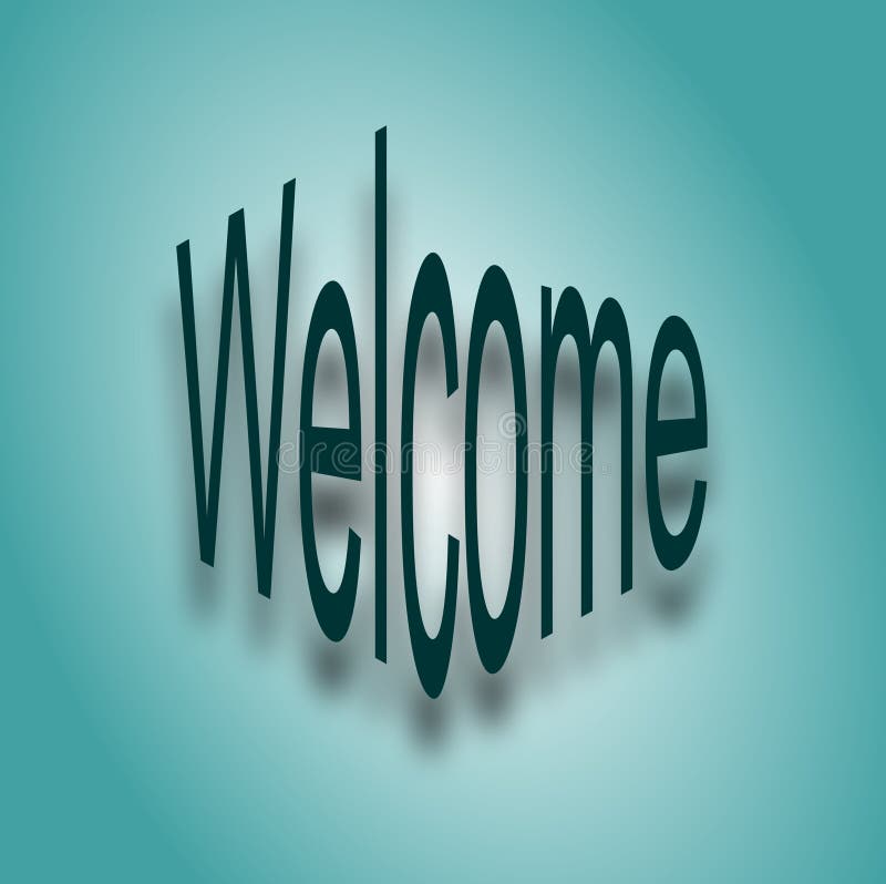 Welcome Text Poster Banner Card Background for Web and Print Stock ...