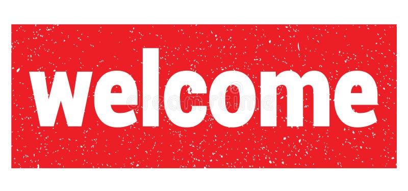 Welcome Text Written on Red Stamp Sign Stock Illustration ...