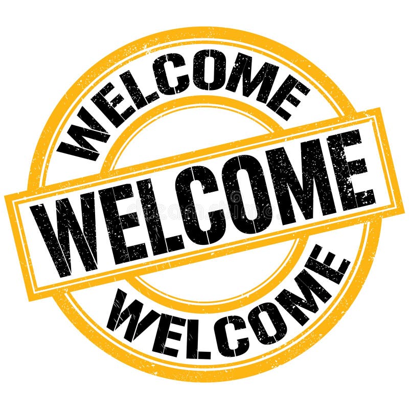 WELCOME Text Written on Red Stamp Sign Stock Illustration ...