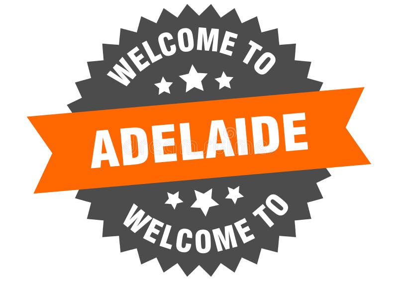 Welcome To Adelaide. Welcome To Adelaide Isolated Sticker Stock Vector ...