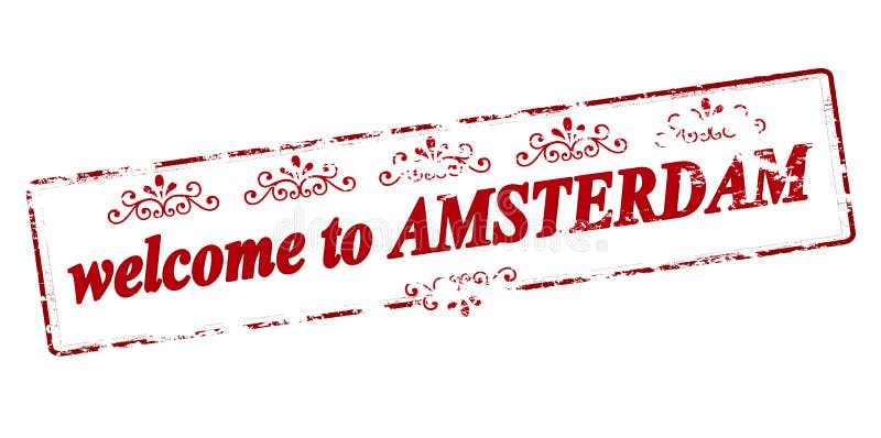 Welcome to Amsterdam stock illustration. Illustration of welcome - 82272485