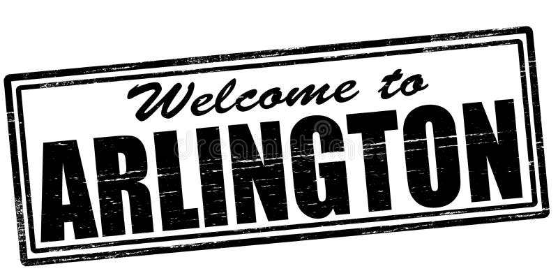 Welcome To Arlington Texas - Vector Illustration - Vintage Rusty Metal ...
