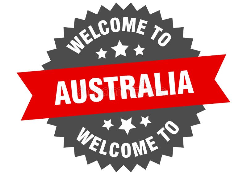 Australia Sticker. Australia Signpost Pointer Sign Stock Vector ...