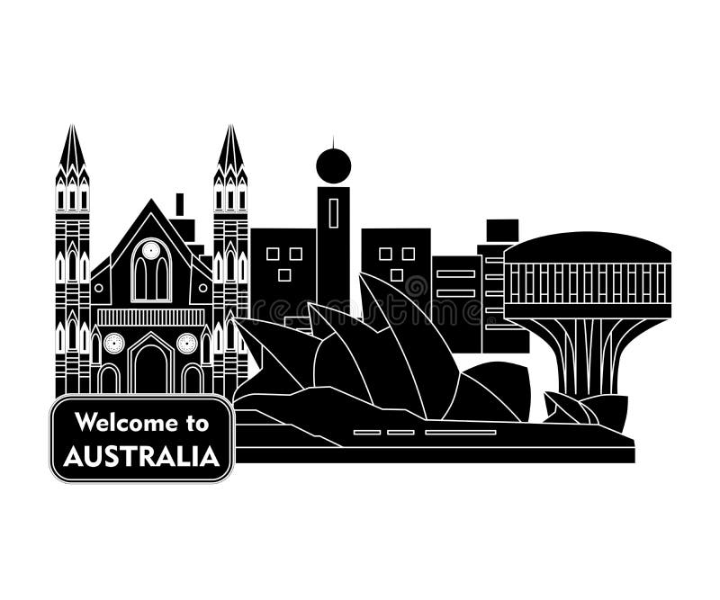 Welcome to australia editorial photo. Illustration of flat - 89067816