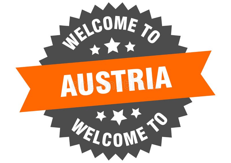 Welcome To Austria. Welcome To Austria Isolated Sticker Stock Vector ...
