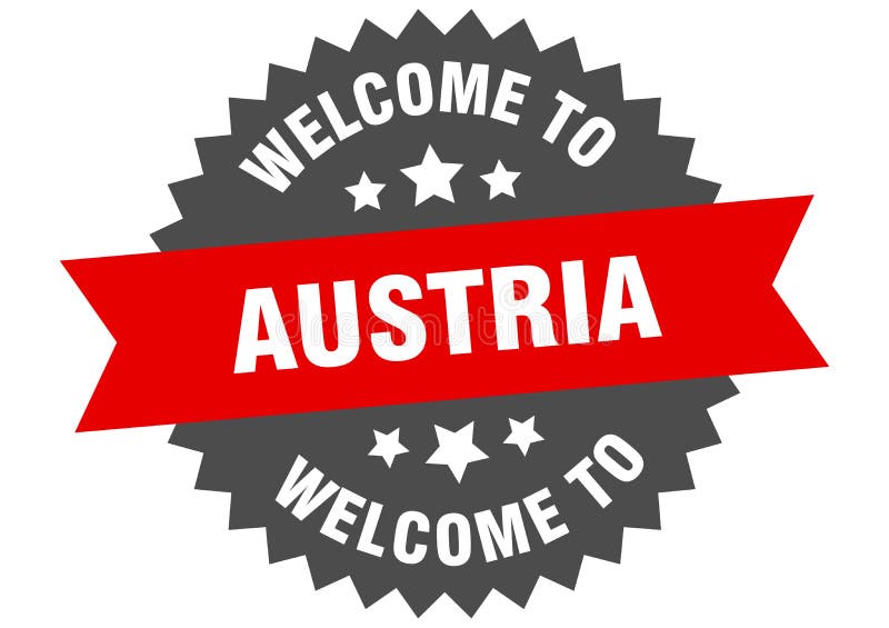 Welcome To Austria. Welcome To Austria Isolated Sticker Stock Vector ...