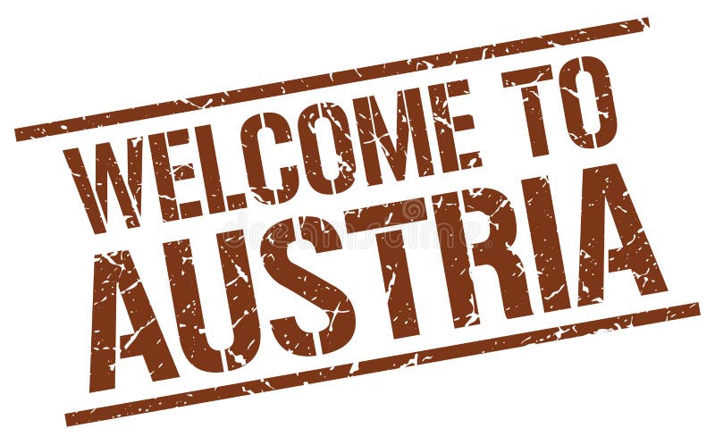 Welcome To Austria. Welcome To Austria Isolated Sticker Stock Vector ...