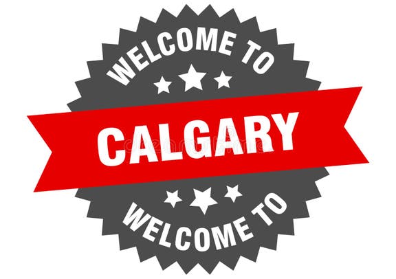 Welcome To Calgary. Welcome To Calgary Isolated Sticker Stock Vector ...
