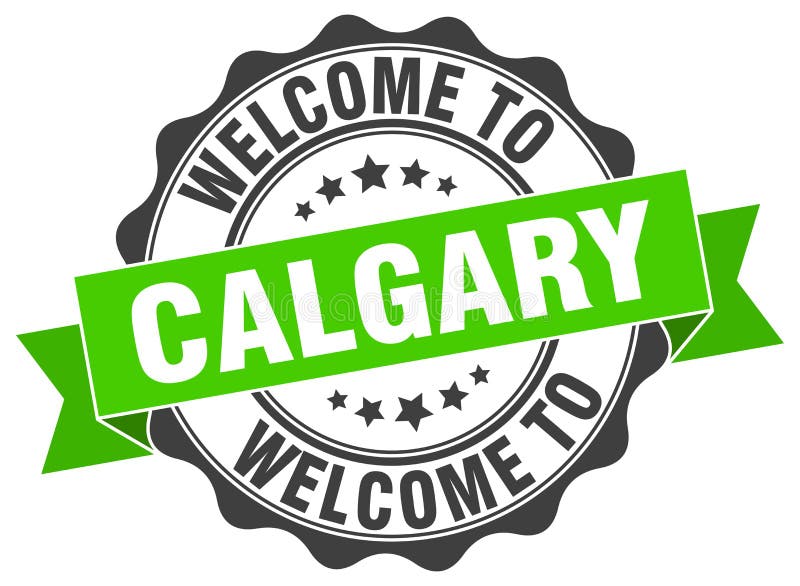 Welcome to Calgary seal stock vector. Illustration of banner - 119097203