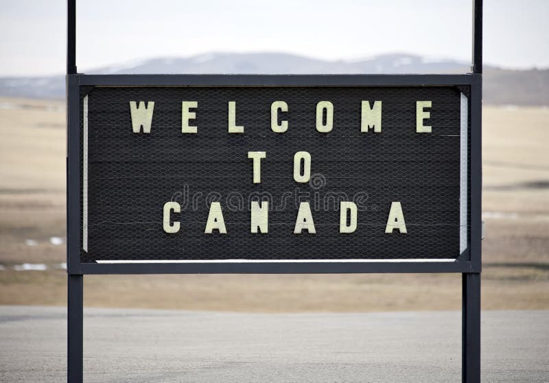 Welcome to Canada stock photo. Image of sign, international - 32295088