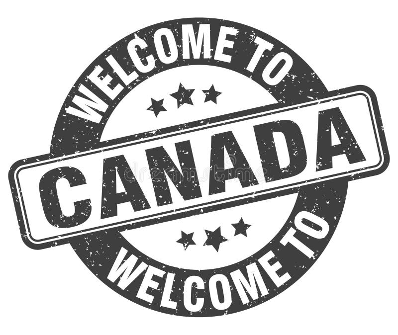 Welcome to Canada stock illustration. Illustration of grunge - 96761722