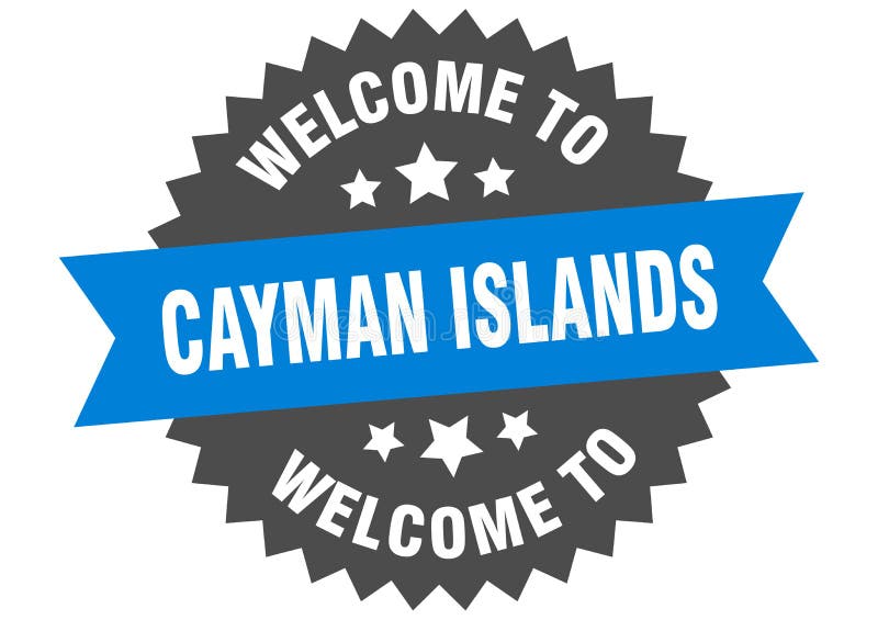 Welcome To Cayman Islands. Welcome To Cayman Islands Isolated Sticker ...