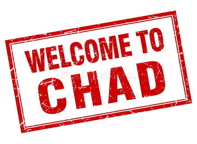 Welcome To Chad. Welcome To Chad Isolated Stamp Stock Vector ...