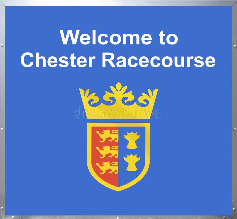 Welcome To Chester Racecourse Sign Stock Vector - Illustration of city ...