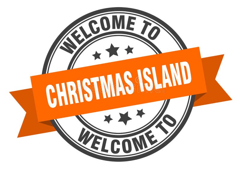 Welcome To Christmas Island. Welcome To Christmas Island Isolated Stamp ...