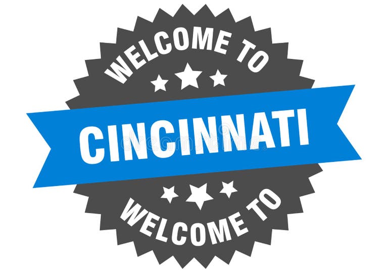 Welcome To Cincinnati. Welcome To Cincinnati Isolated Sticker Stock ...