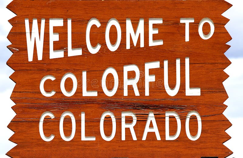 Welcome to Colorado sign. stock illustration. Illustration of entering ...