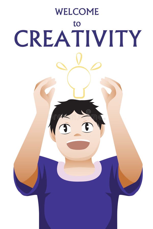 Welcome to creativity stock vector. Illustration of creative - 61156330