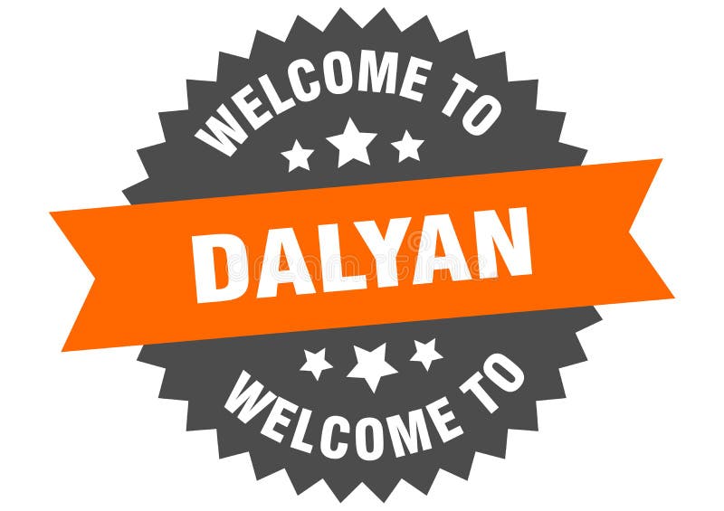 Welcome To Dalyan. Welcome To Dalyan Isolated Sticker Stock Vector ...
