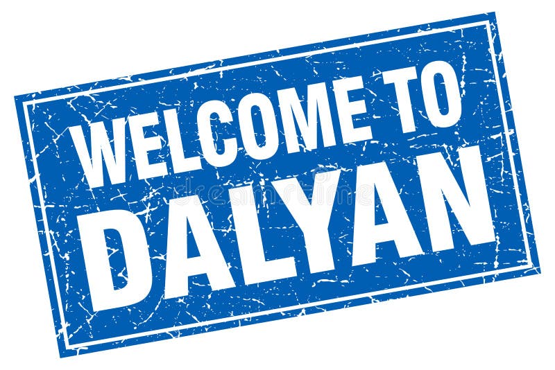 Welcome to Dalyan stamp stock vector. Illustration of hospitality ...